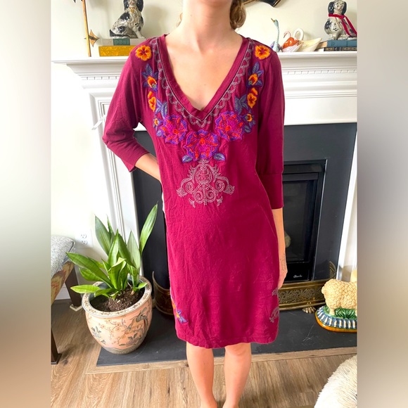 Johnny Was | Dresses | Johnny Was Embroidered Tunic Dress | Poshmark